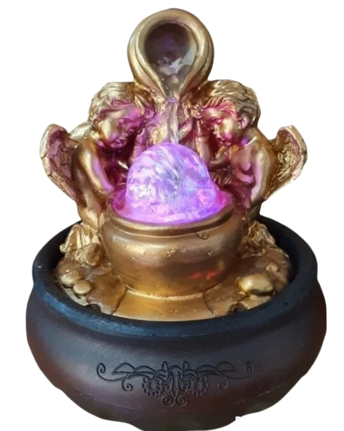 Fonte De Agua Decorativa Anjo Da Guarda Protetor Jarro – Althea Arte Decor